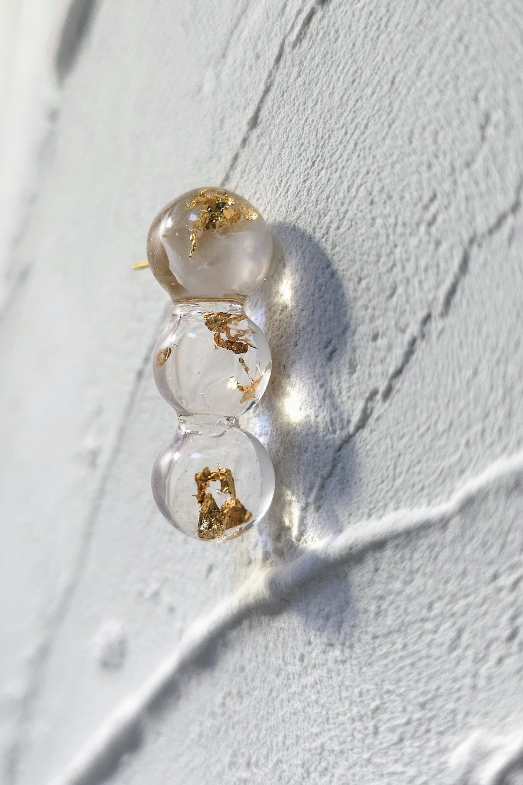 MOYA vertical orbs - hand-molded orb earrings | maison miak